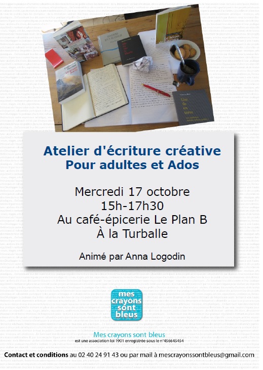 ATELIER D’ECRITURE créative pour adultes et ados | Le PLAN B – La Turballe