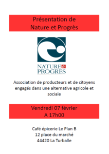 APRÈS-MIDI : Présentation de l’association Nature et Progrès | Le PLAN ...